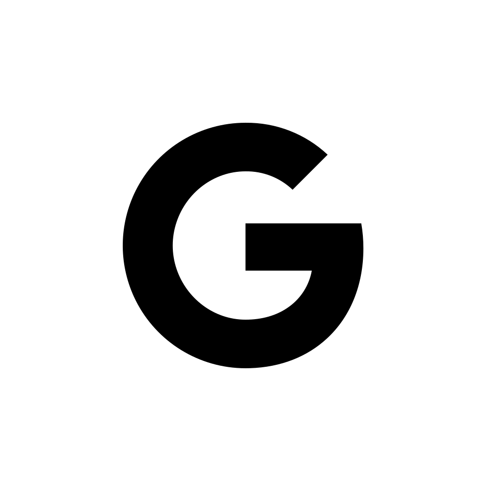 Free Google Black & White SVG Icon 2025 - Download Google Black & White ...
