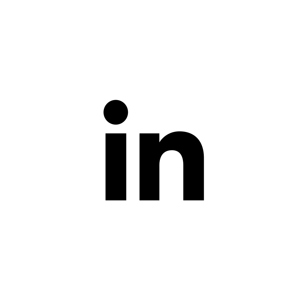 Free LinkedIn Black & White SVG Icon 2025 - Download LinkedIn Black ...